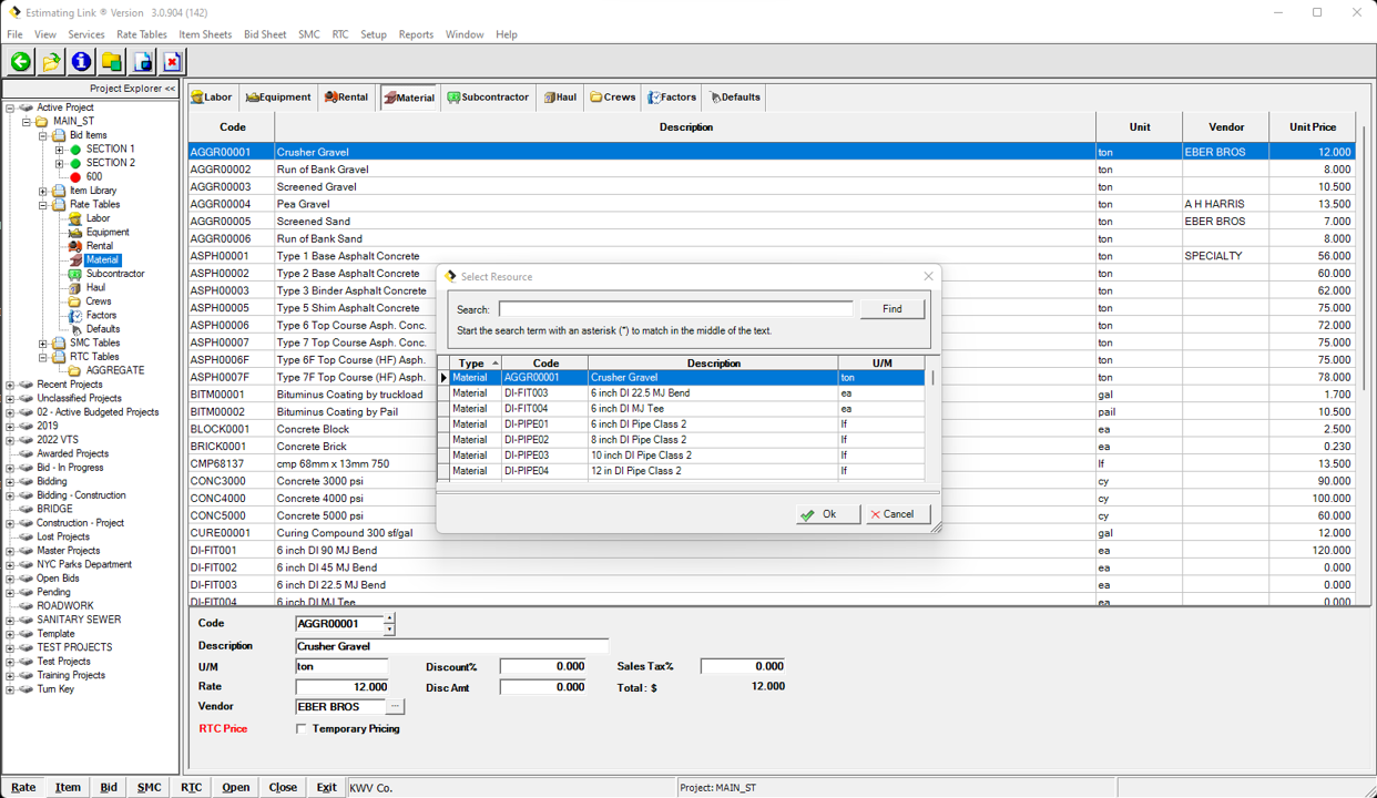 Estimating Link Software | The Construction Link Incorporated